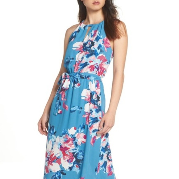 Charles Henry | Dresses | Nwt Charles Henry Floral Print Maxi Dress ...